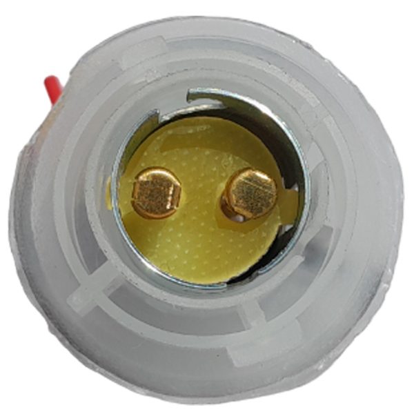 Conector socate bombillo 2 contactos transparente – Sitio Import